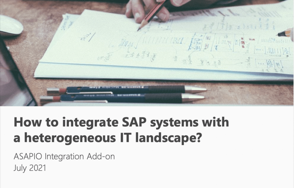 ASAPIO connects SAP Systems to Cloud