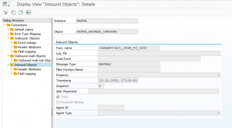 IDoc messaging - ASAPIO