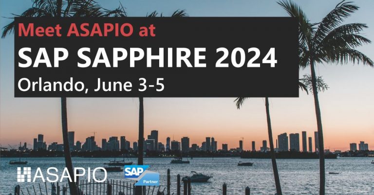Connect with ASAPIO at SAP Sapphire 2024 - ASAPIO