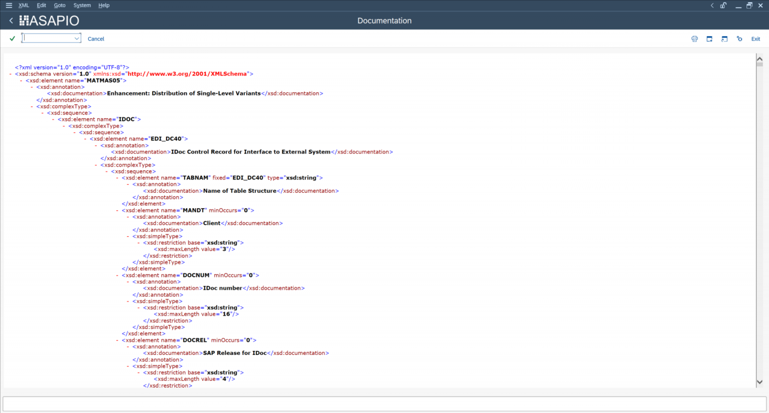 IDoc messaging - ASAPIO