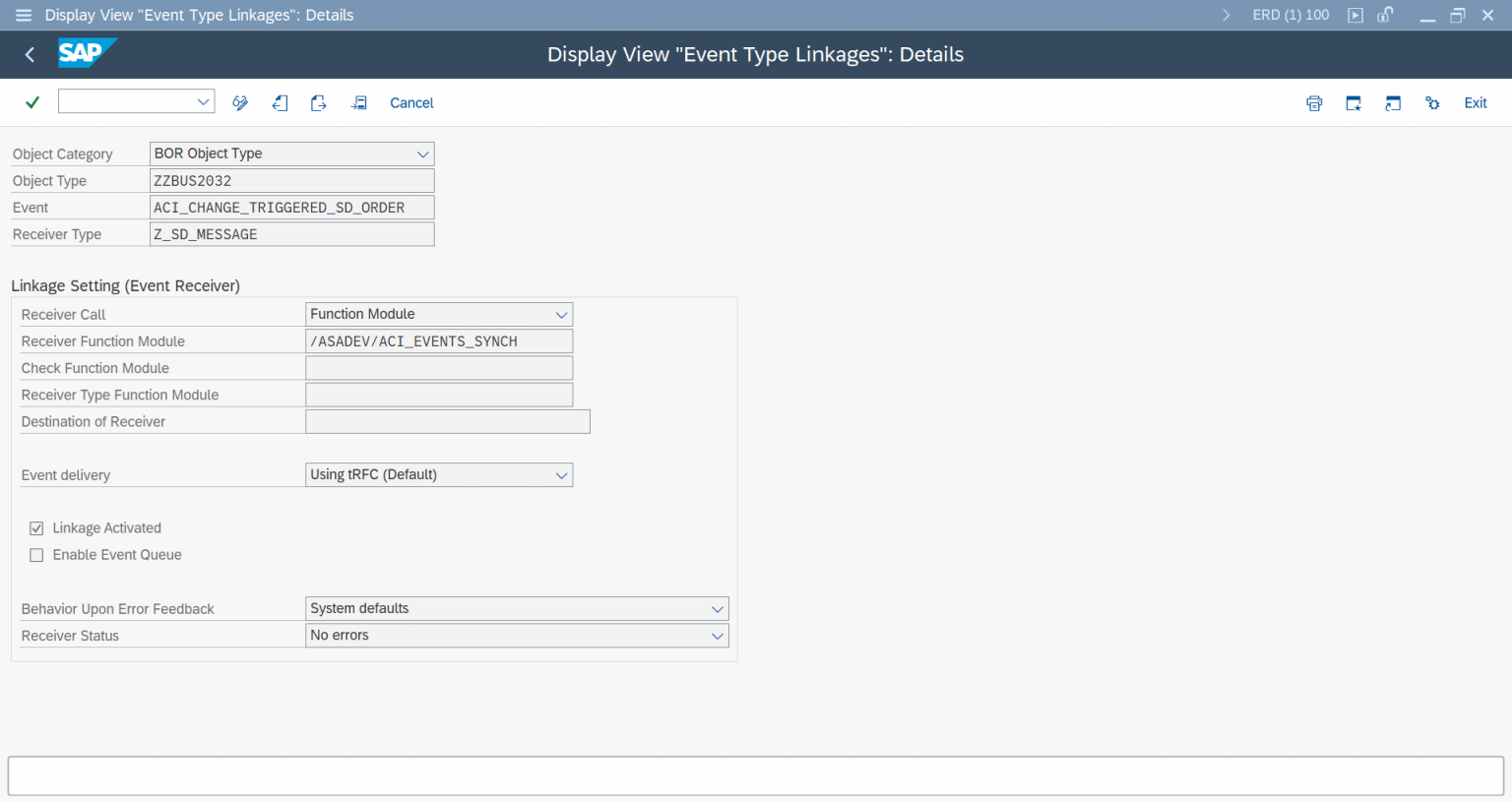 Outbound messaging - ASAPIO